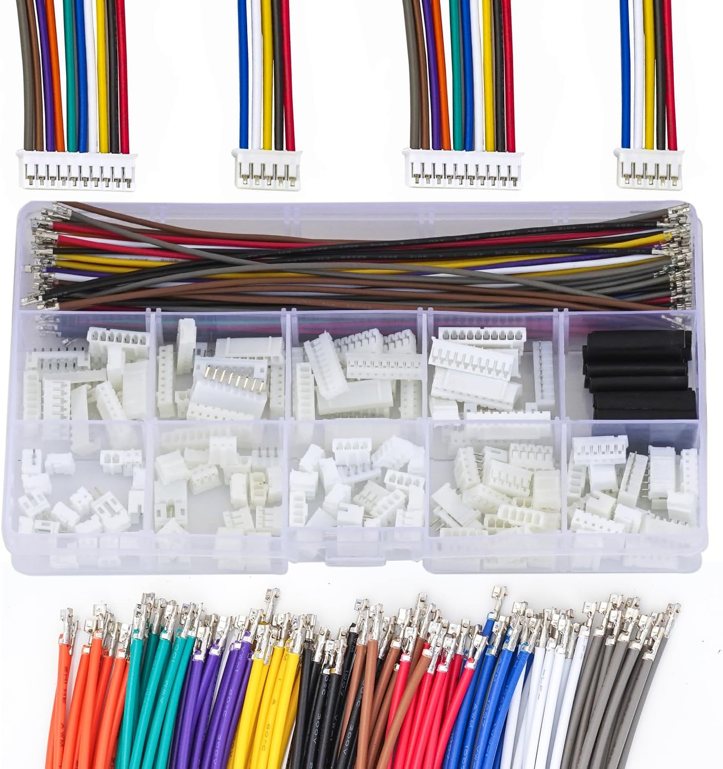 Amazon.com: Kidisoii JST Connector Kit 2.0mm Pitch JST-PH 2.0 Female Connector with Premium ...