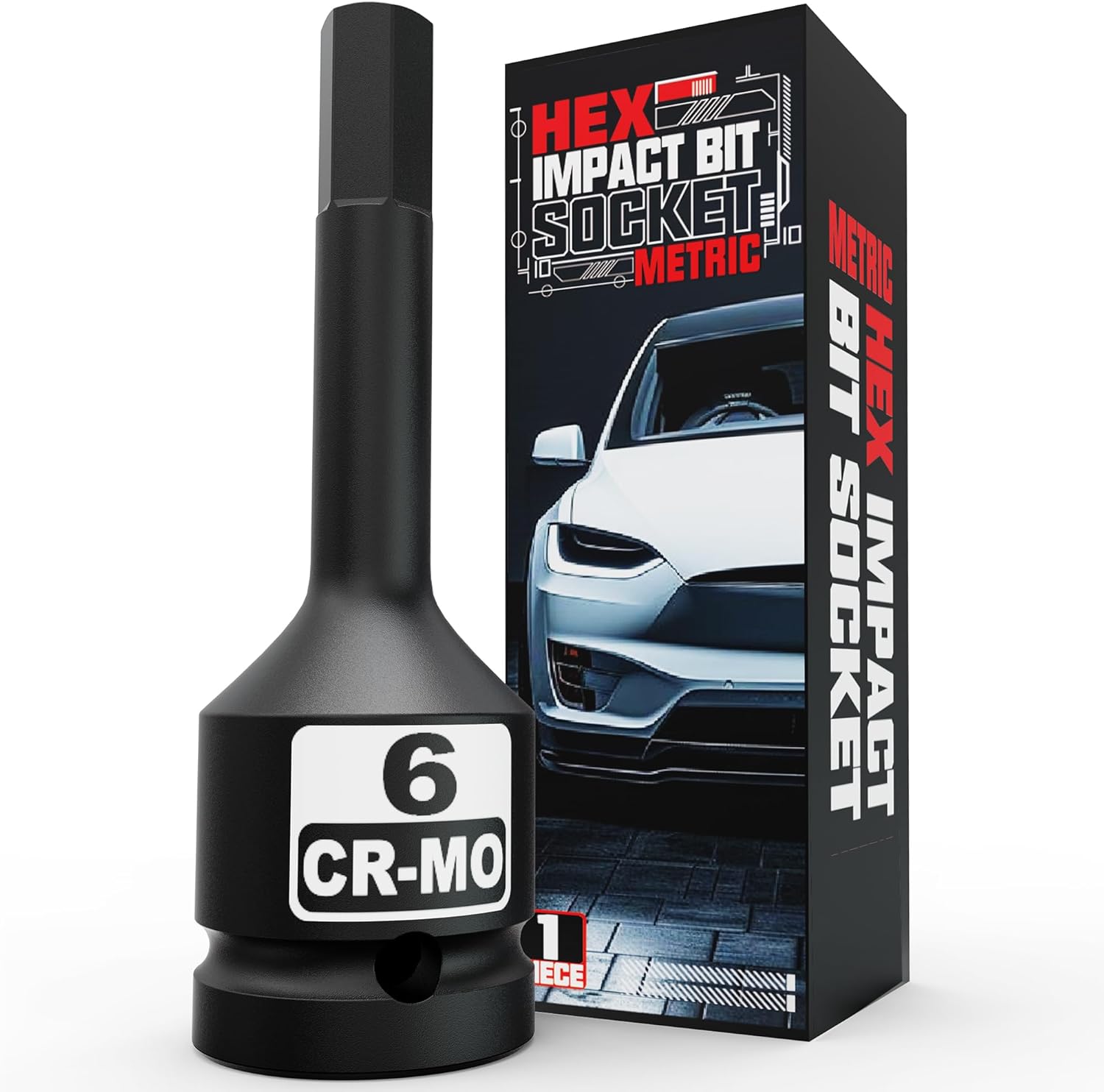 Amazon.com: Aiourx 1/2" Drive 6 mm Hex Impact Bit Socket, H6 Allen Bit ...