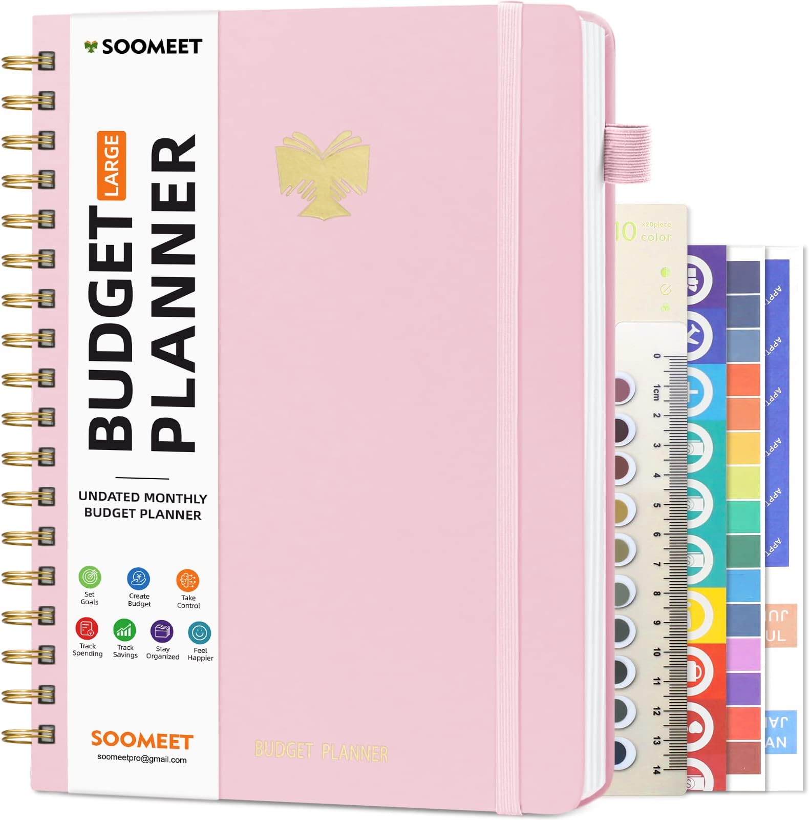 Amazon.com : Soomeet Budget Planner 2025-2026 - Monthly Bill Organizer ...