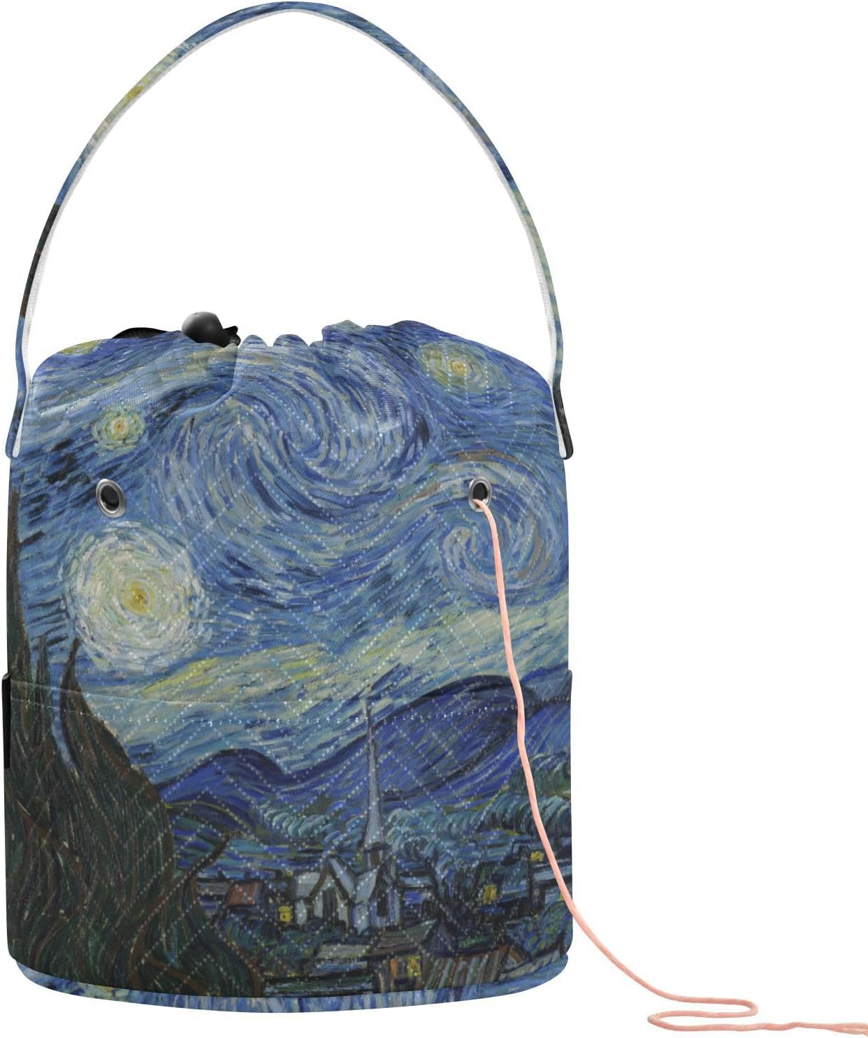 Amazon.com: Tatenale Yarn Bag Crochet Bag Drawstring Yarn Storage ...