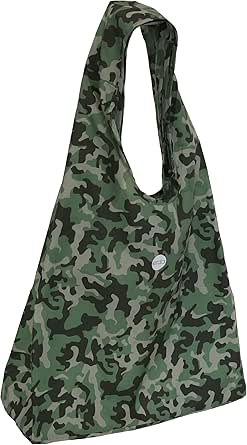 Amazon.com: erda Forest Camo Small Reusable Ergonomic Bag, Shopping Bag ...
