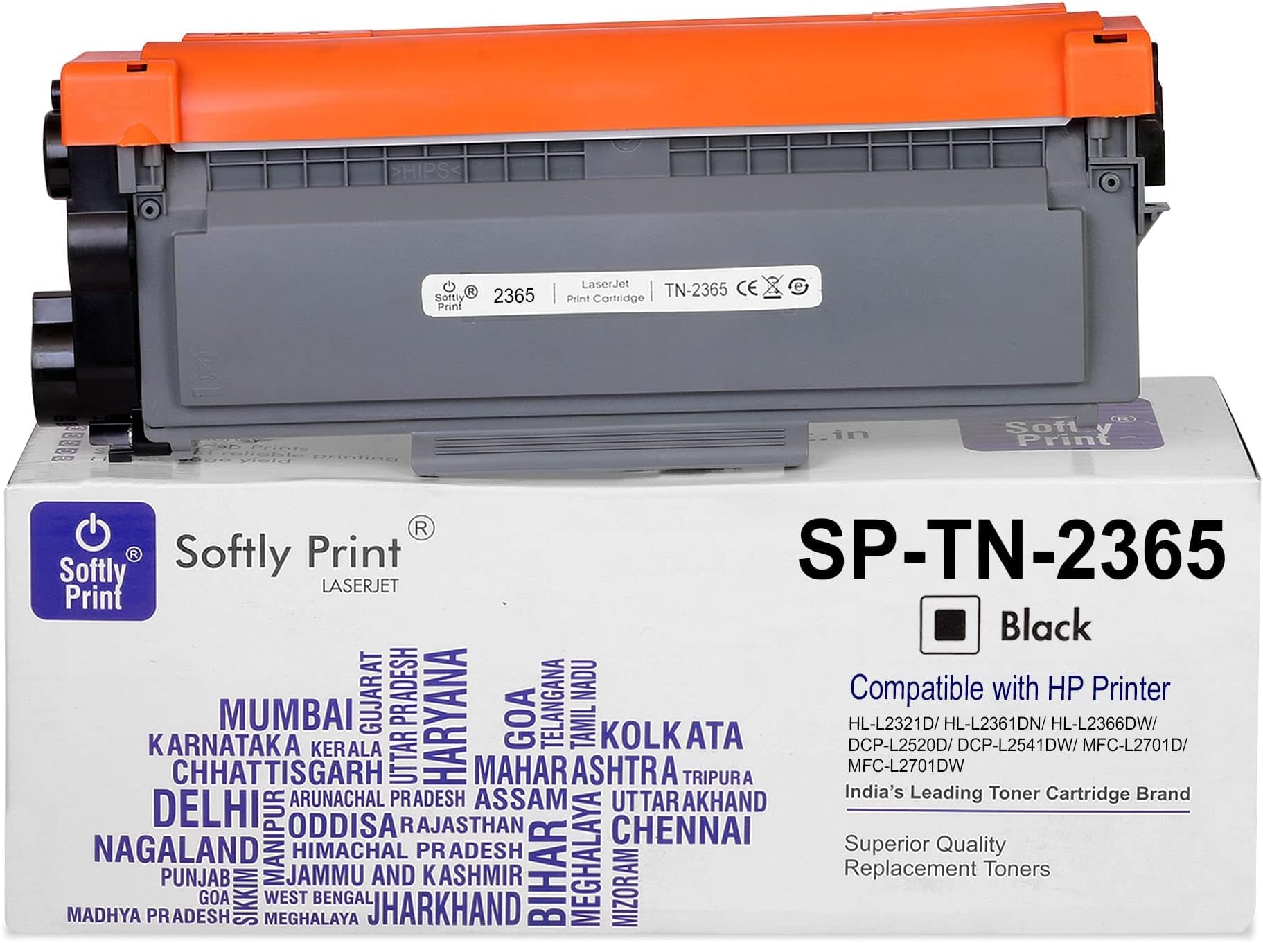 Softly Print TN 2365 for Brother TN-2365 Toner Cartridge Compatible for ...