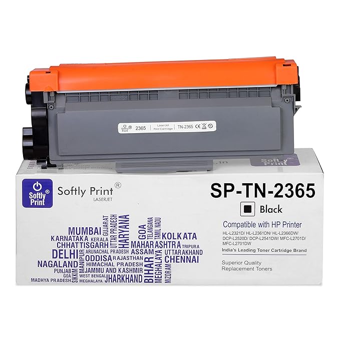 Softly Print TN 2365 for Brother TN-2365 Toner Cartridge Compatible for ...