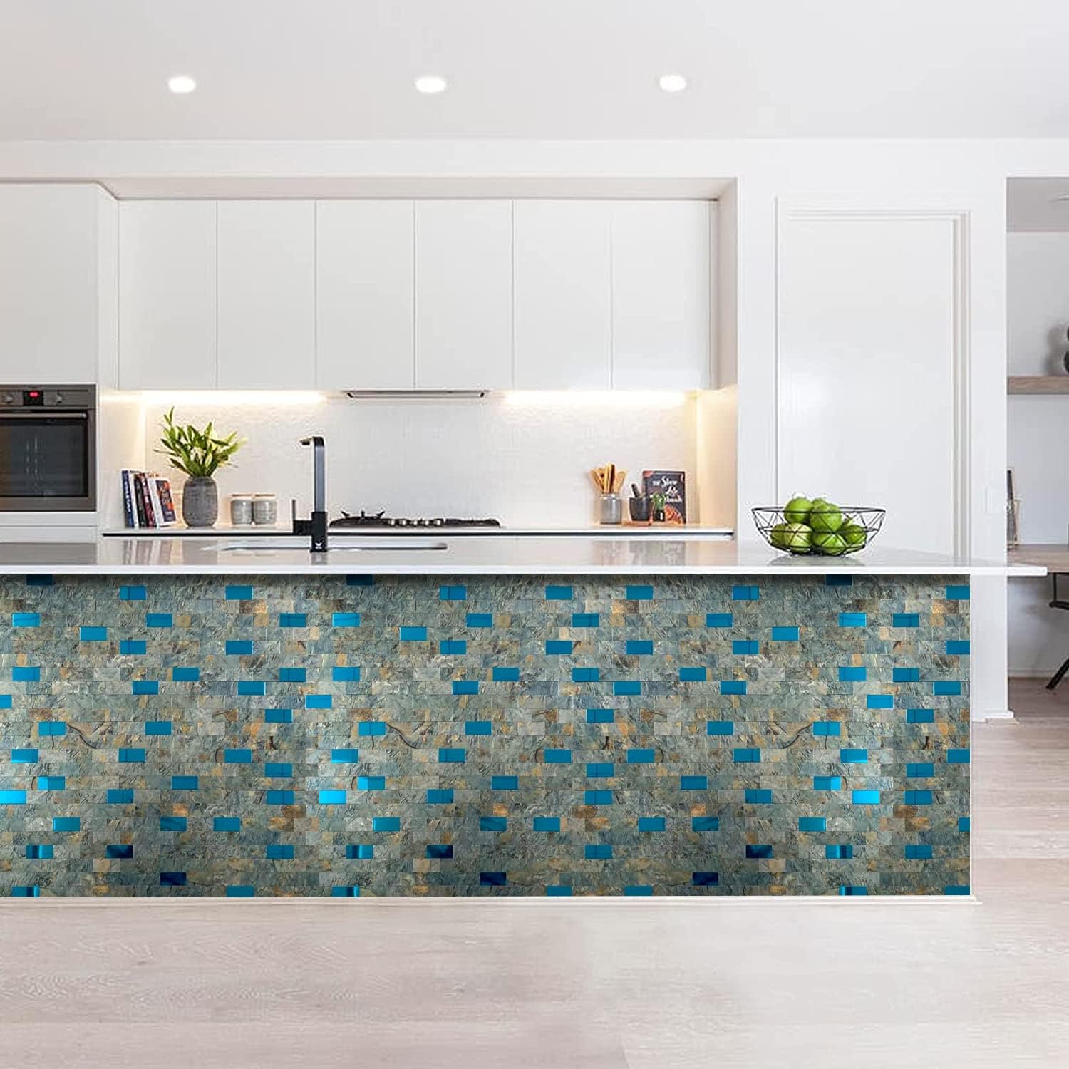 XUANINY 10 hojas de azulejos autoadhesivos para salpicaduras de muro ...