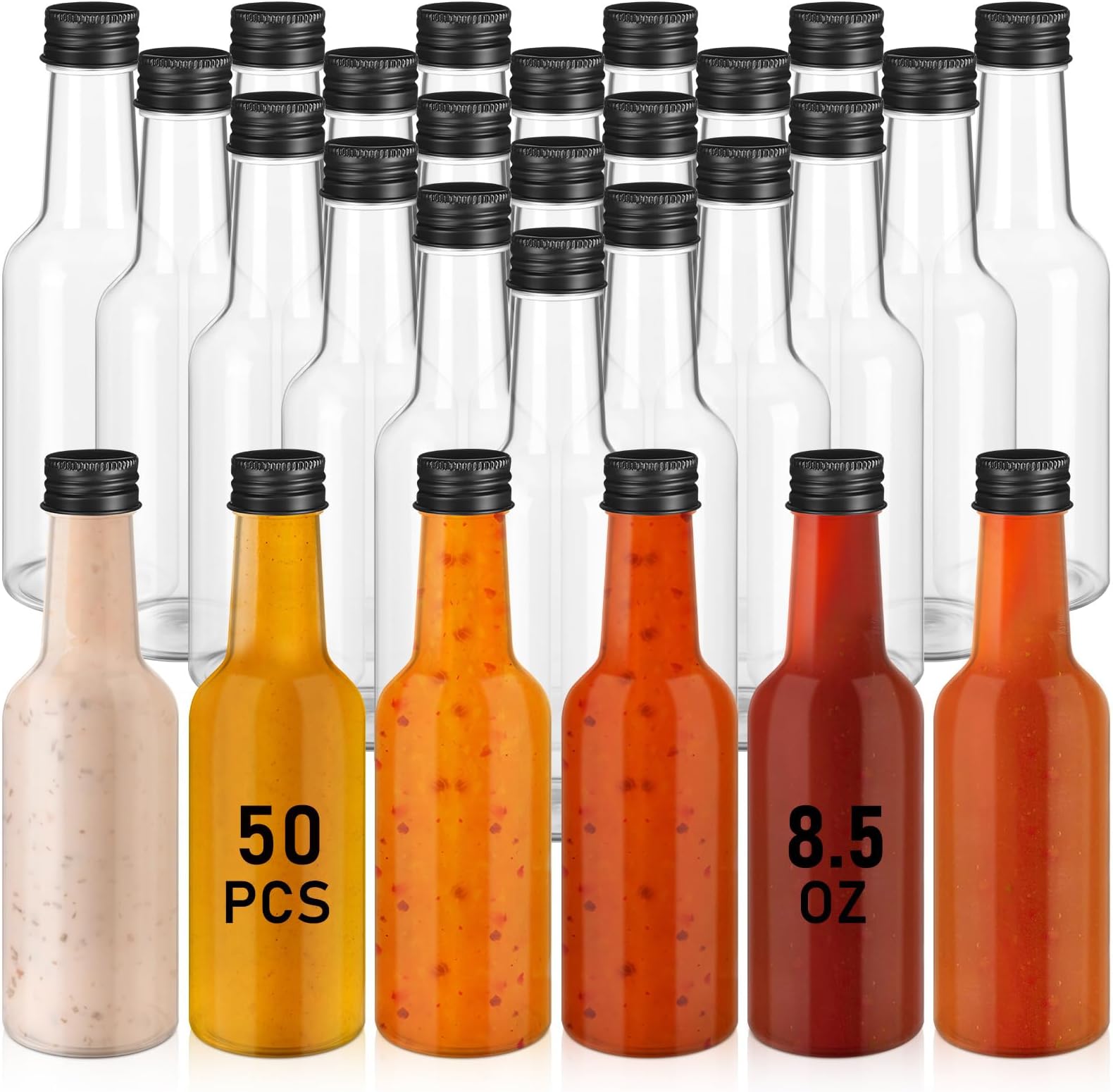 Amazon.com: nicebottles - Hot Sauce Bottles, 10 Oz - 12 Pack : Home ...
