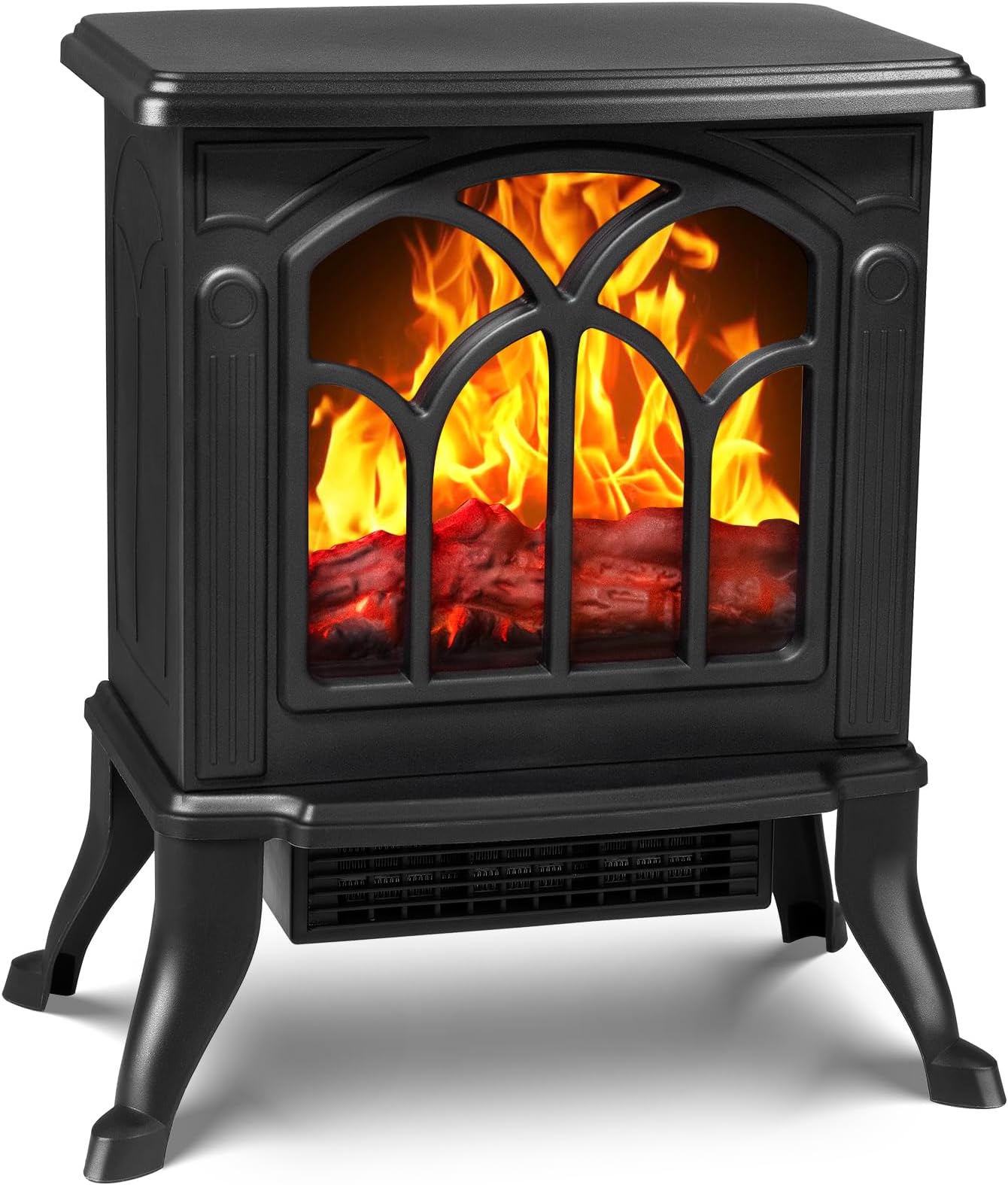 Amazon.com: LifePlus Fireplace Heater, Electric Fireplace Stove with 3D ...