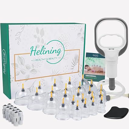 Professional Cupping Therapy Set, 24 PCS Suction Cups with Pumping ...