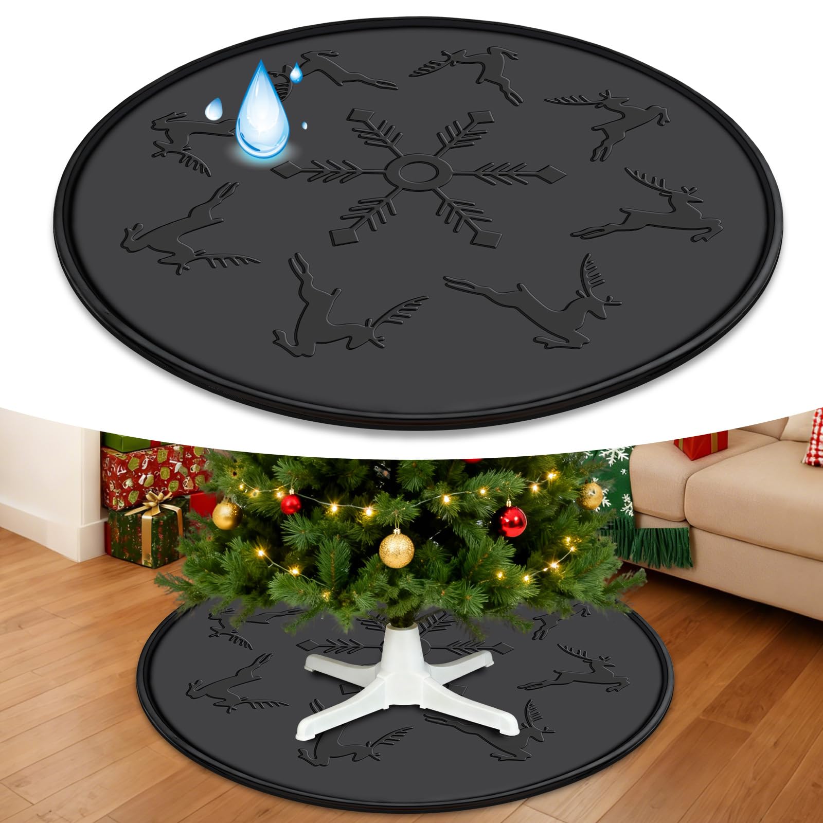 Snapklik.com : Silicone Christmas Tree Mat, Waterproof Christmas Tree ...