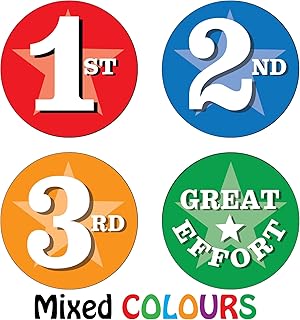 Amazon.co.uk: 1st 2nd 3rd stickers