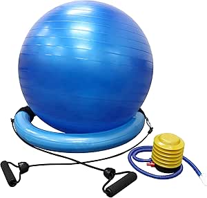Amazon.com: FEIERDUN Yoga Ball Chair – Stability Ball with Inflatable ...