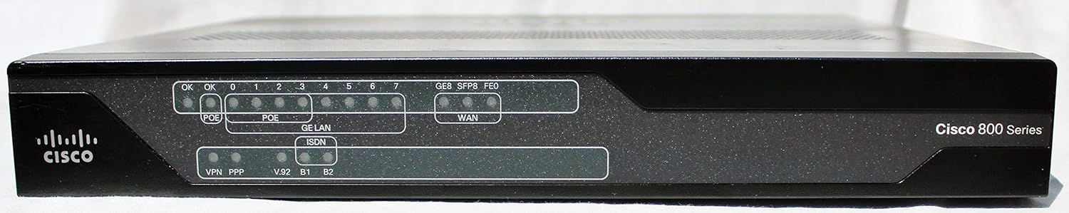 Cisco 891F - Router - 8-port switch : Amazon.com.mx: Electrónicos