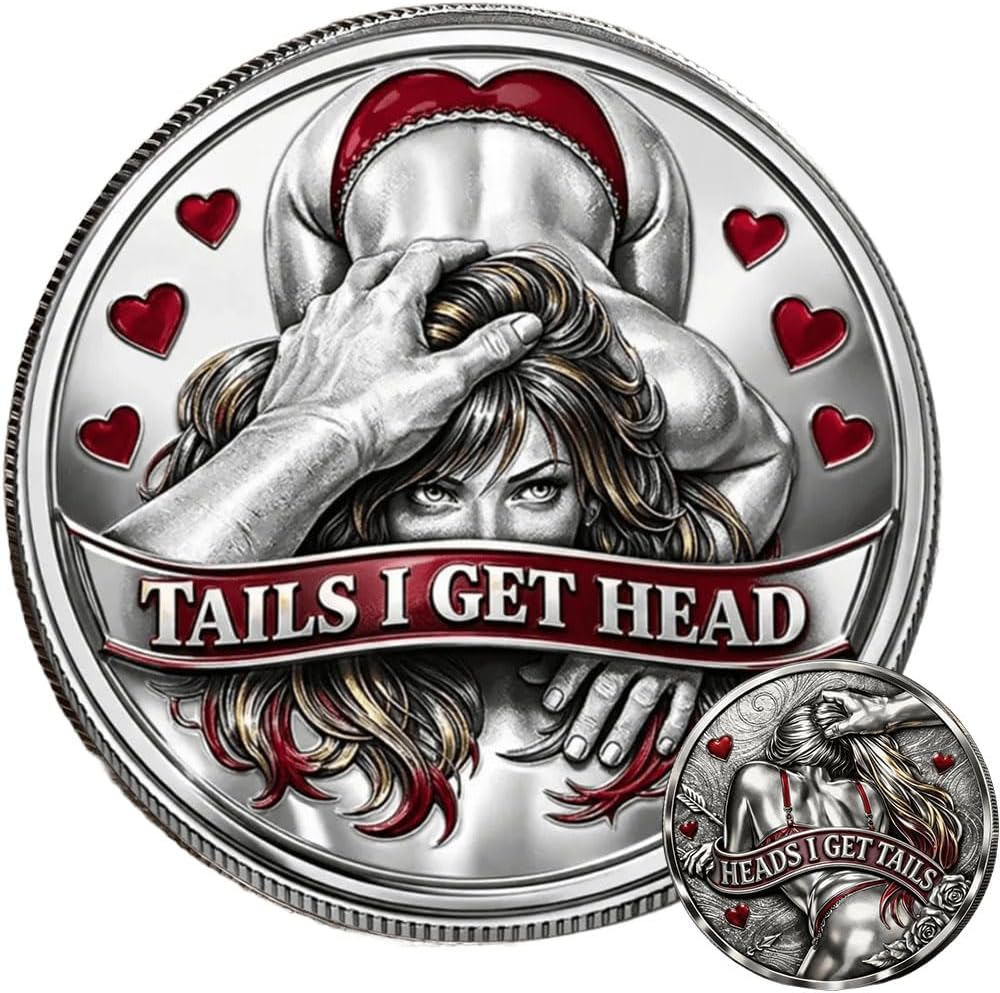 Amazon.com: Heads I Get Tail/Tails I Get Head Commemorative Coin, Funny ...
