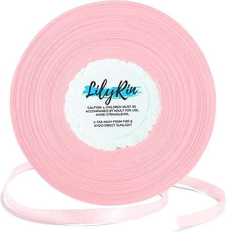 Amazon.com: Pink Ribbon 1/4 Inches 36 Yards Roll Perfect for ...