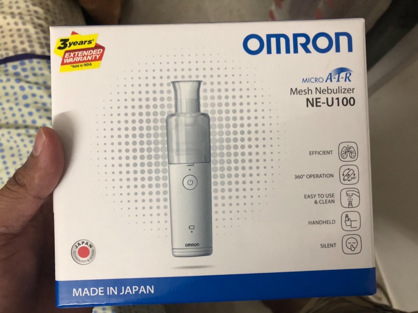 Omron Nebulizer Microair NE-U100 Portable Pocket Sized 360 Degree ...