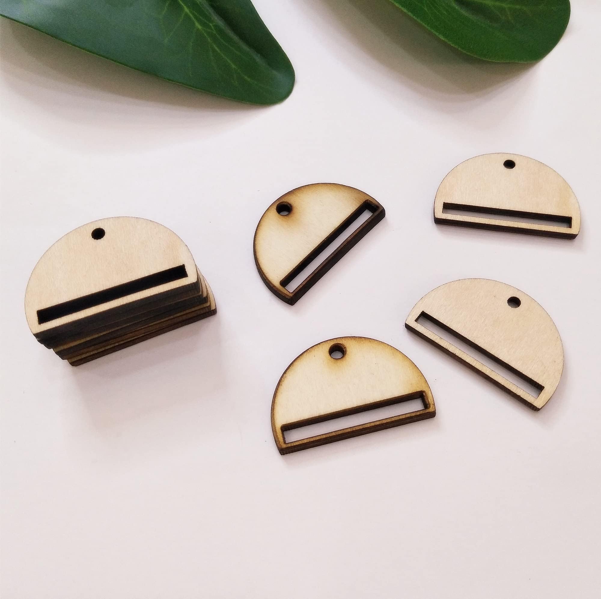 Amazon.com: CHENRUI 60 Pieces DIY Unfinished Wood Earrings Blanks Wood ...