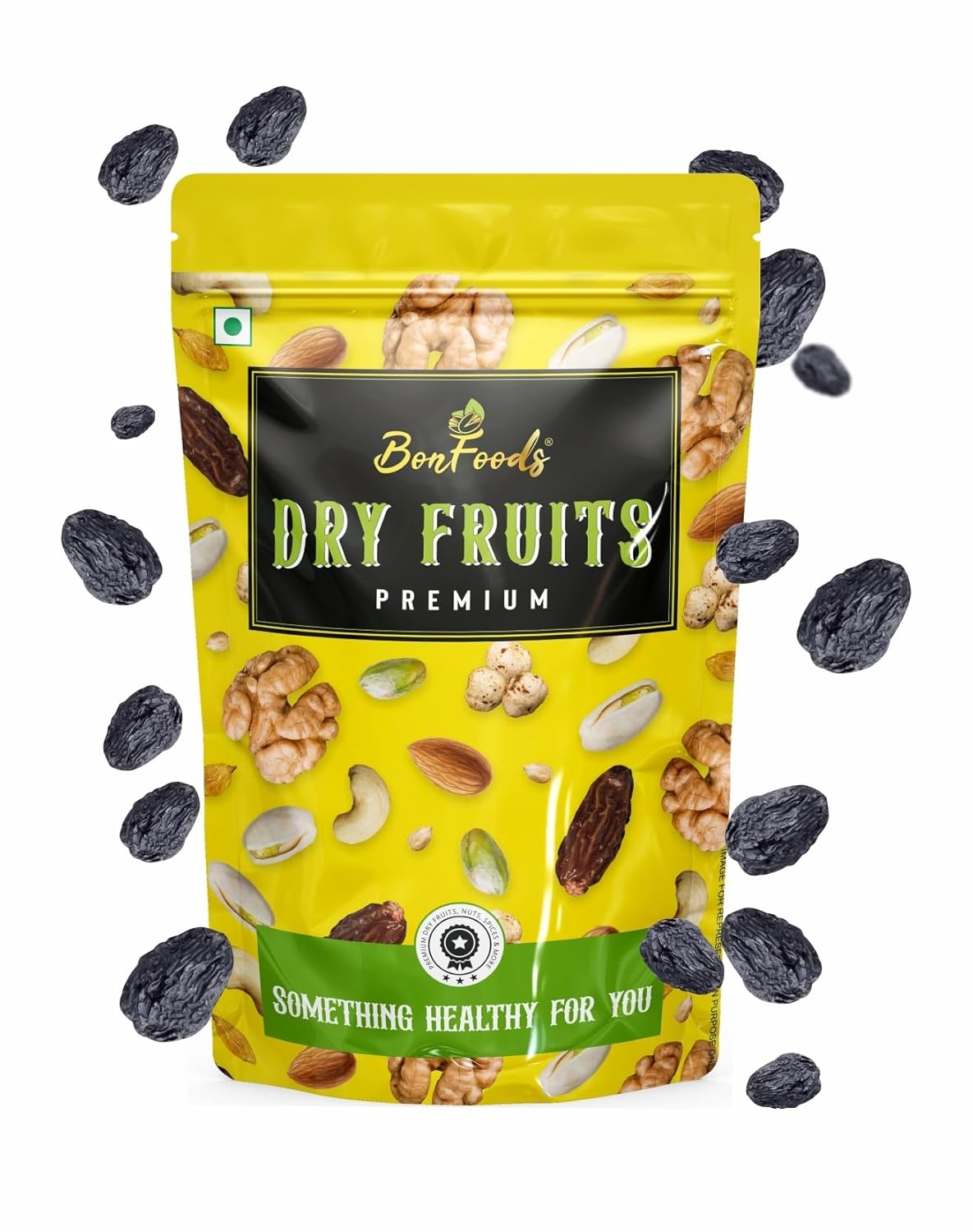 Bon Foods Premium Afghani Sweet Seedless Black Raisins 500gm : Amazon ...