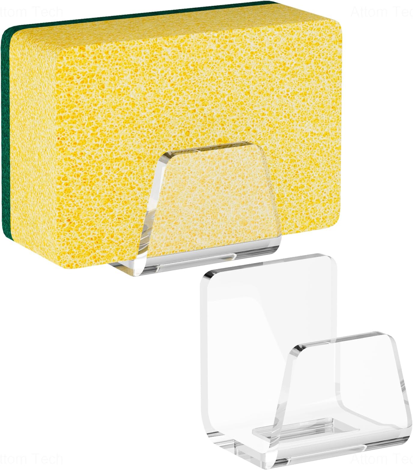 Amazon.com - NiHome Clear Acrylic Kitchen Sink Sponge Holders 2PCS for ...