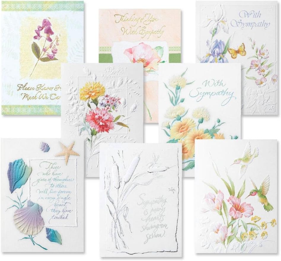 Amazon.com : Current Deluxe Foil Sympathy Greeting Cards Value Pack ...