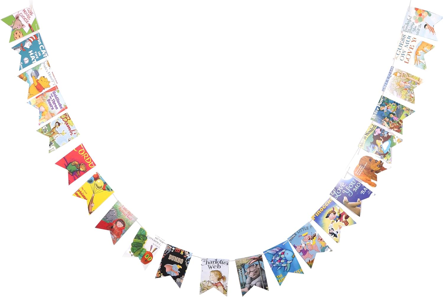 Amazon.com: Book Garland – Vintage Book Pages String Decoration – 22 ...