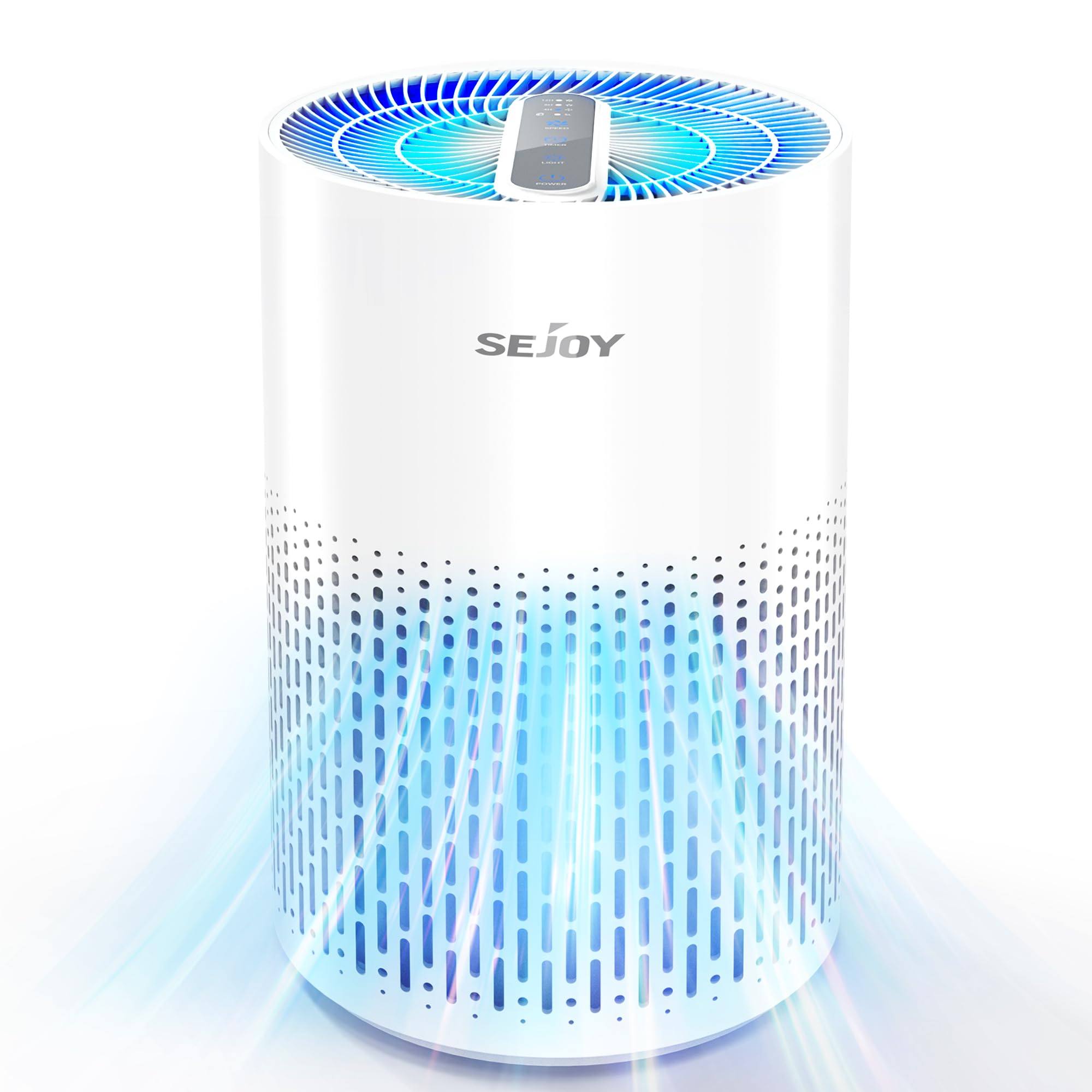 Amazon.com: Sejoy Air Purifier for Home Bedroom, 3-in-1 HEPA Air Filter ...