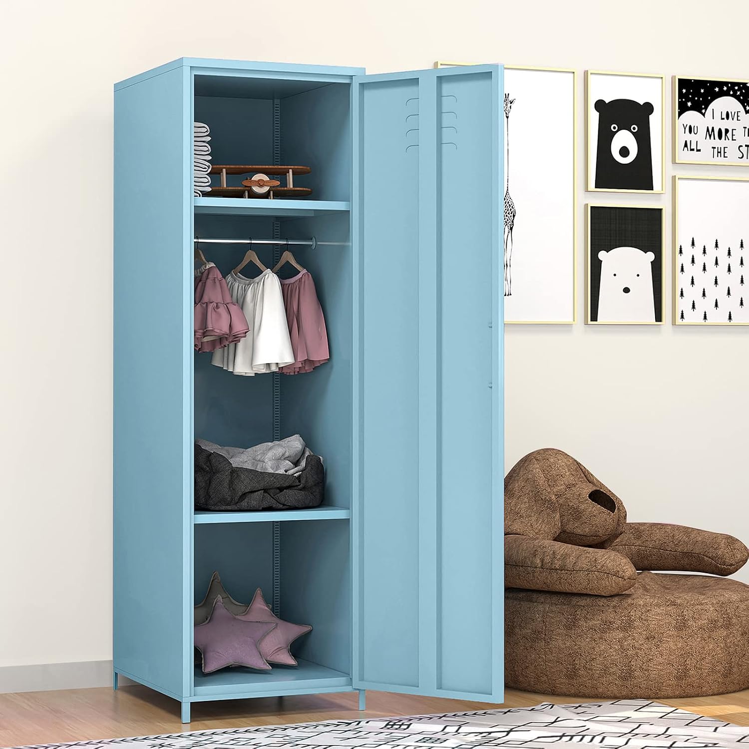 Amazon.com: Sweiko Metal Locker Cabinet Storage Cabinet Locker for ...