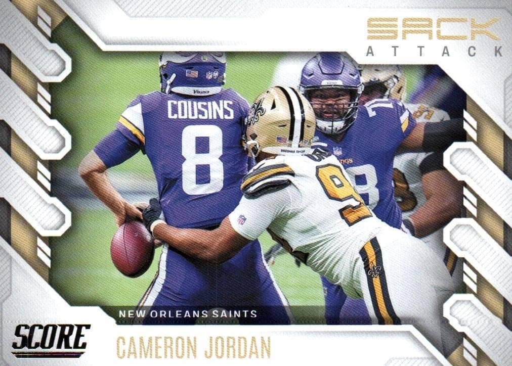 Amazon.com: Cameron Jordan Sack Attack Score Collectible Football Card ...