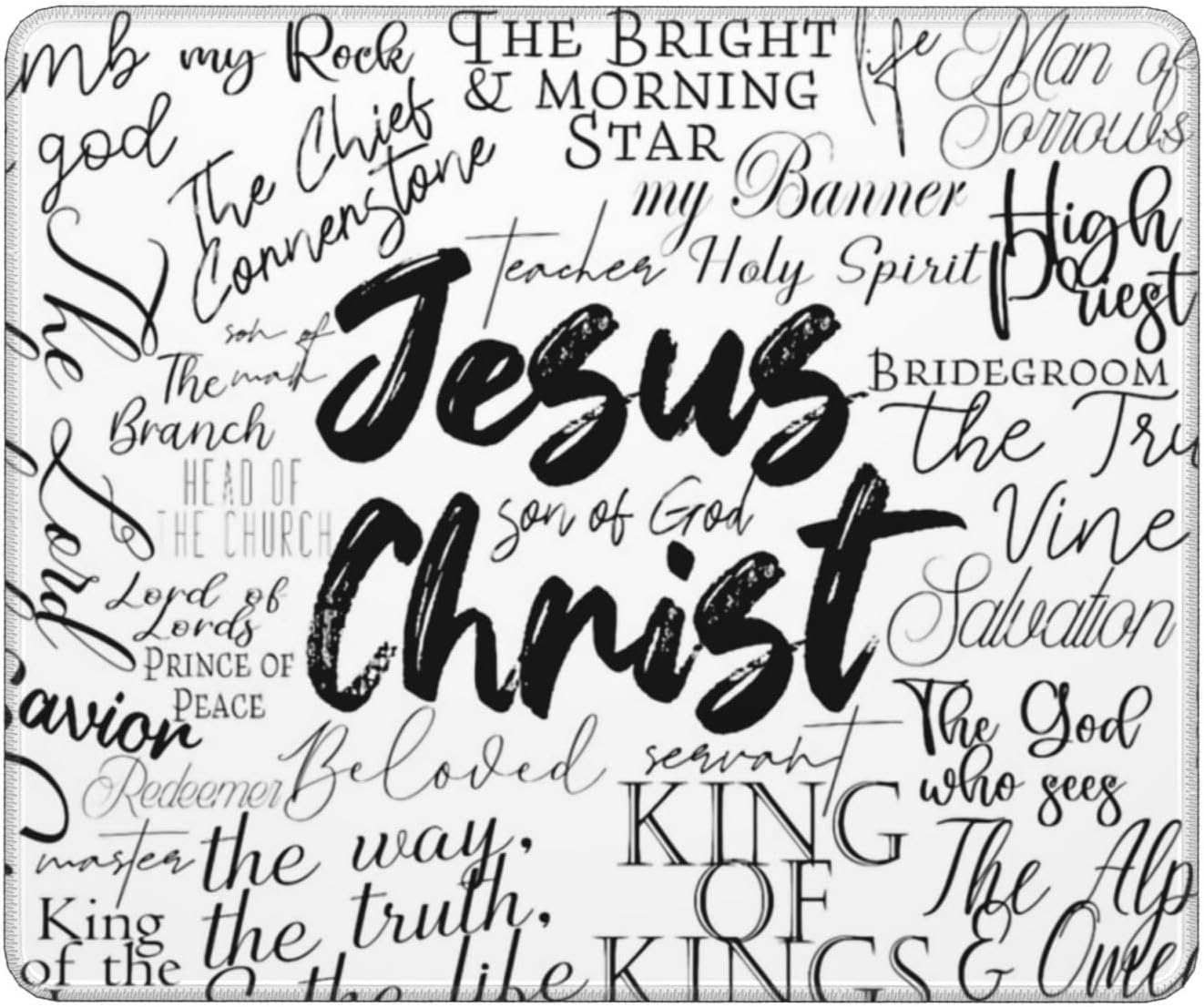 Amazon.com: Jesus Mouse Pad, Fashion Desktop Notebook Mouse Mat PC ...