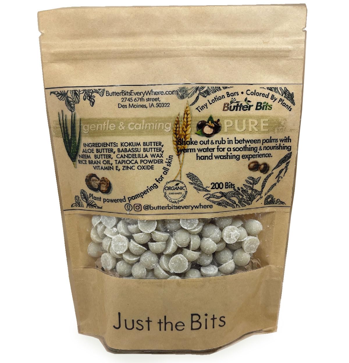 Amazon.com: Pure Butter Bits lotion bars - Unscented & allergen-free ...