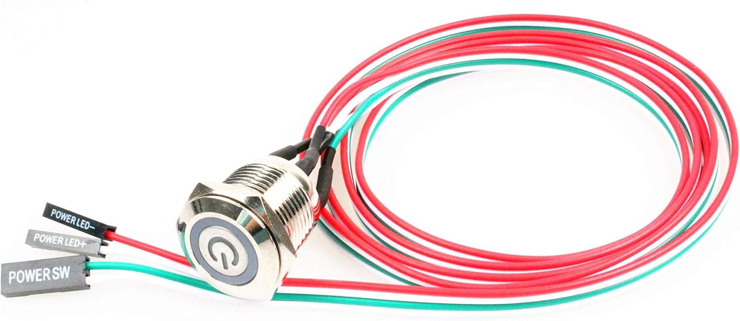 Amazon.com: NOYITO 12mm 16mm Chassis Switch Host Metal Button Switch ...