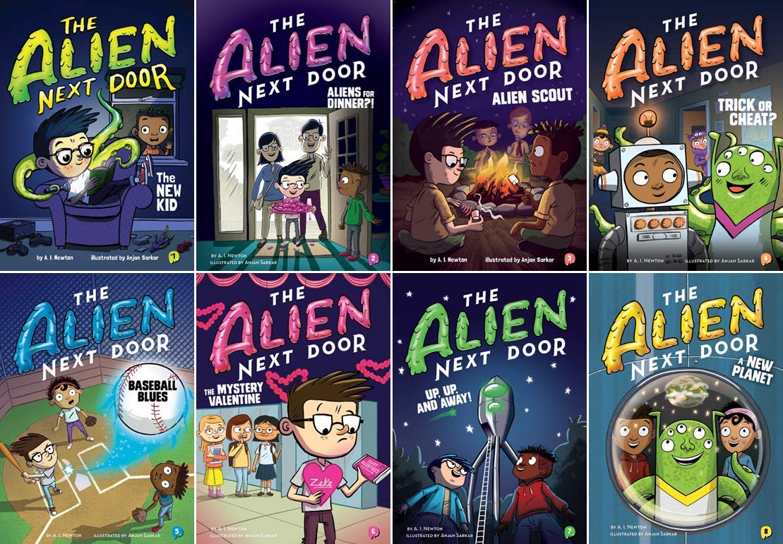 The Alien Next Door Series, 8-Book Set: A. I. Newton, Anjan Sarkar ...