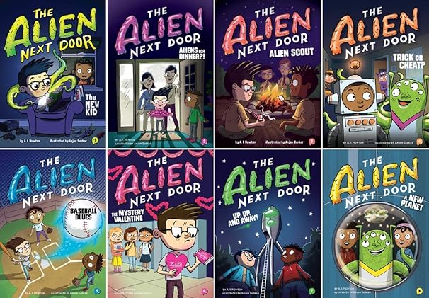 The Alien Next Door Series, 8-Book Set: A. I. Newton, Anjan Sarkar ...