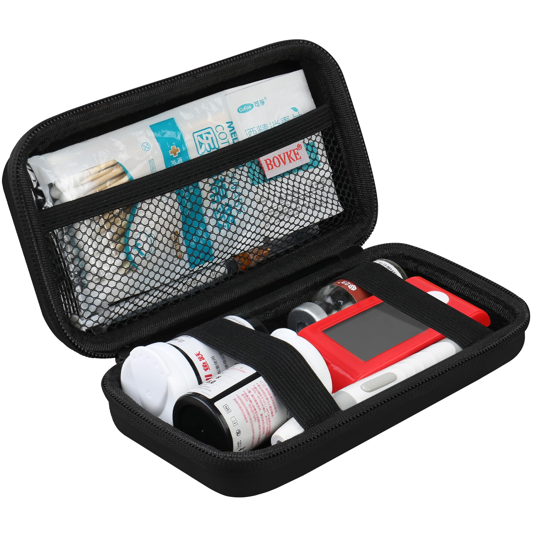 BOVKE Diabetic Supplies Travel Case, Storage Carrying Bag for Diabetes ...