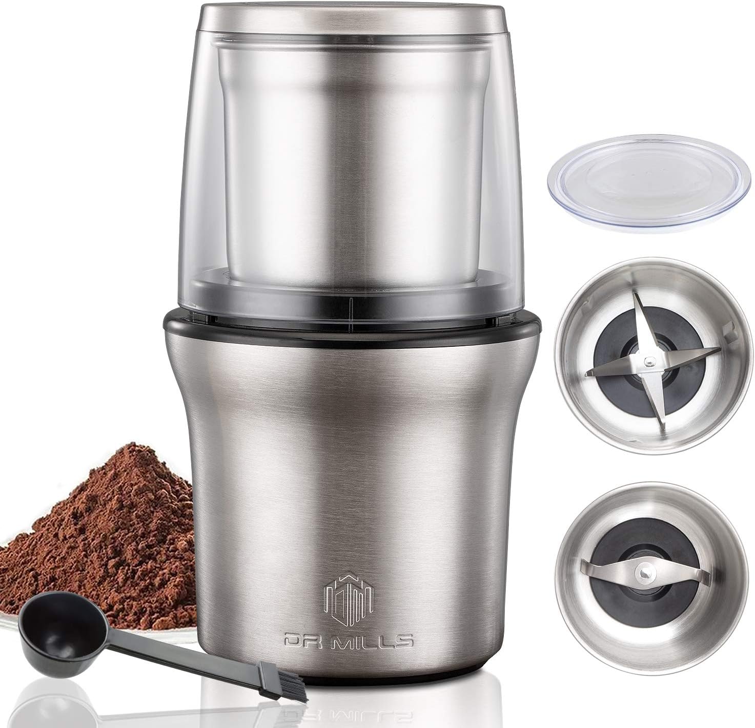 Amazon.com: Ninja XSKGRINDER Foodi Coffee and Spice Grinder, Compact ...
