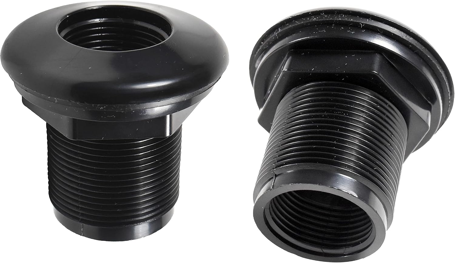 Amazon.com : HQRP 2-Pack 1" ABS Bulkhead Fitting Double Threaded Water ...