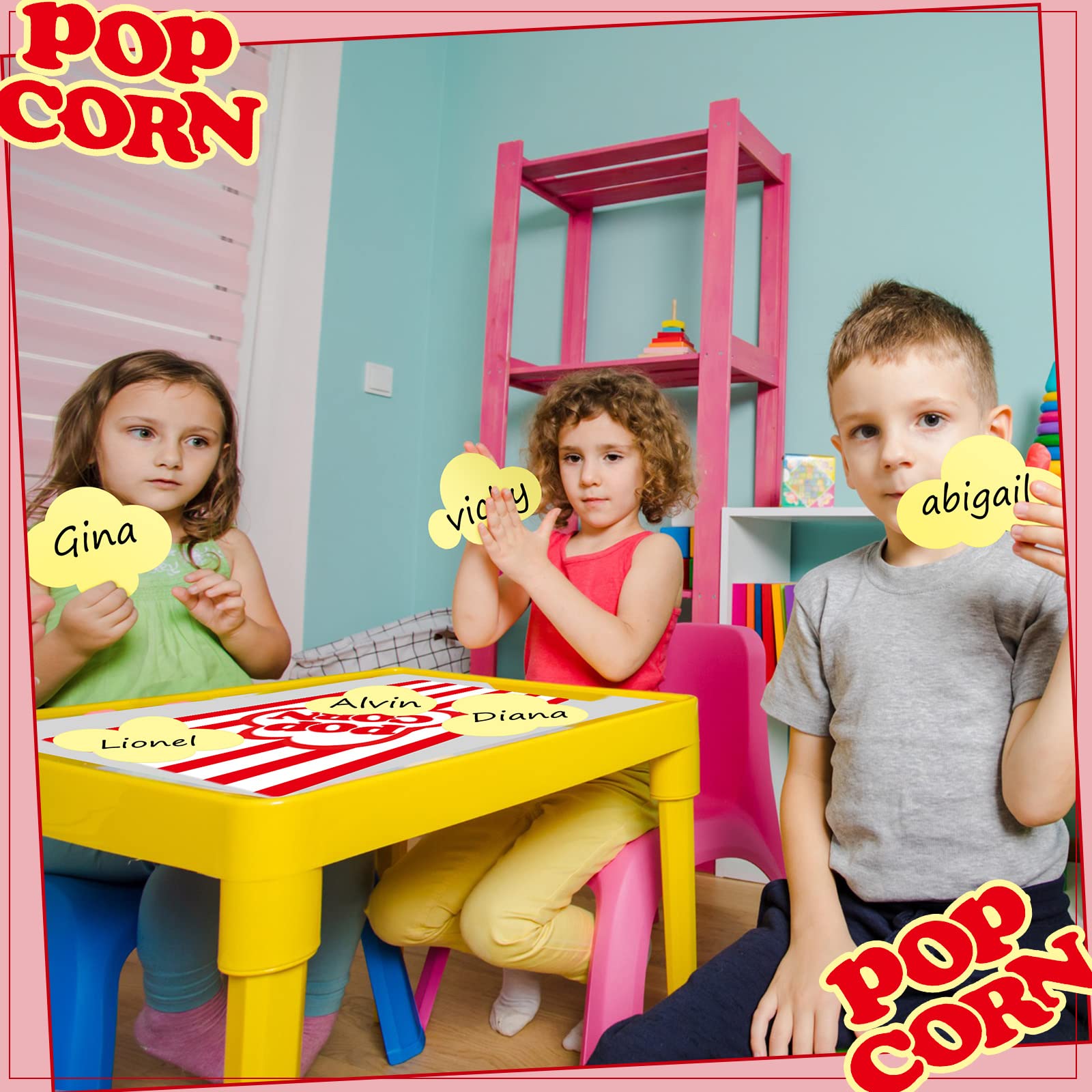 Snapklik.com : 25 Pcs Various Popcorn Stickers Bulletin Board Self ...