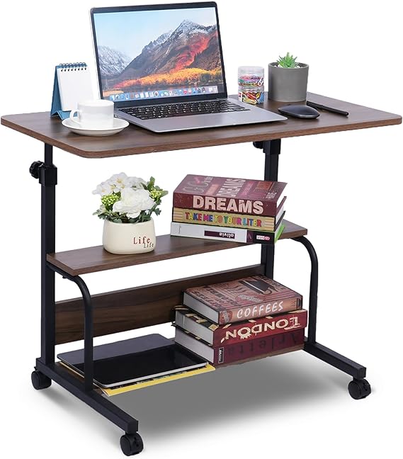 Amazon.com: Portable Desk Small Desks for Small Spaces Laptop Table ...