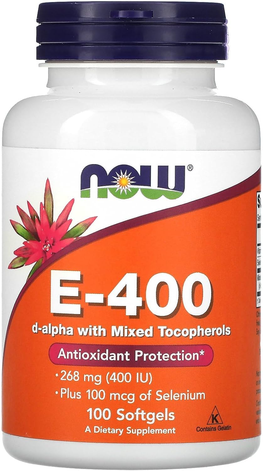 Amazon.com: Now Foods E-400 D-Alpha with Mixed Tocopherols, 268 mg (400 ...