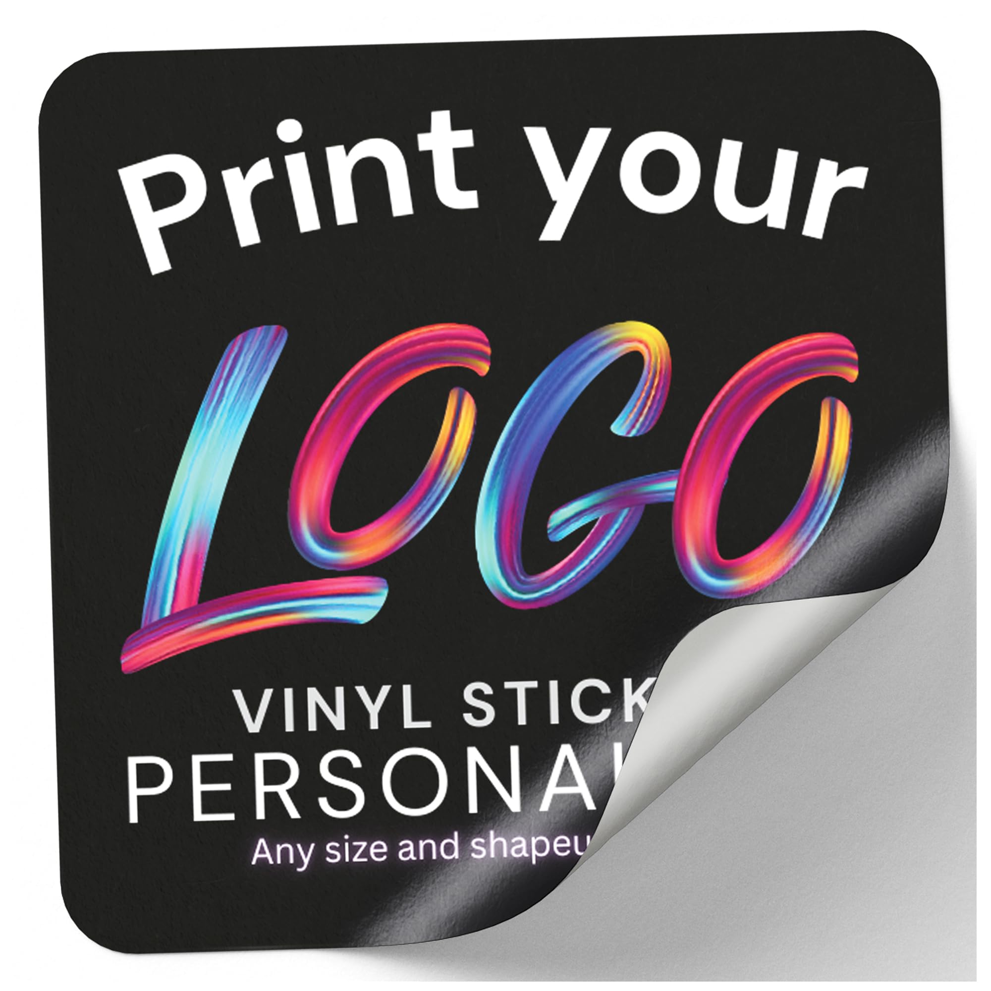Personalised Waterproof Vinyl Stickers Decals- Contour Cut Custom ...