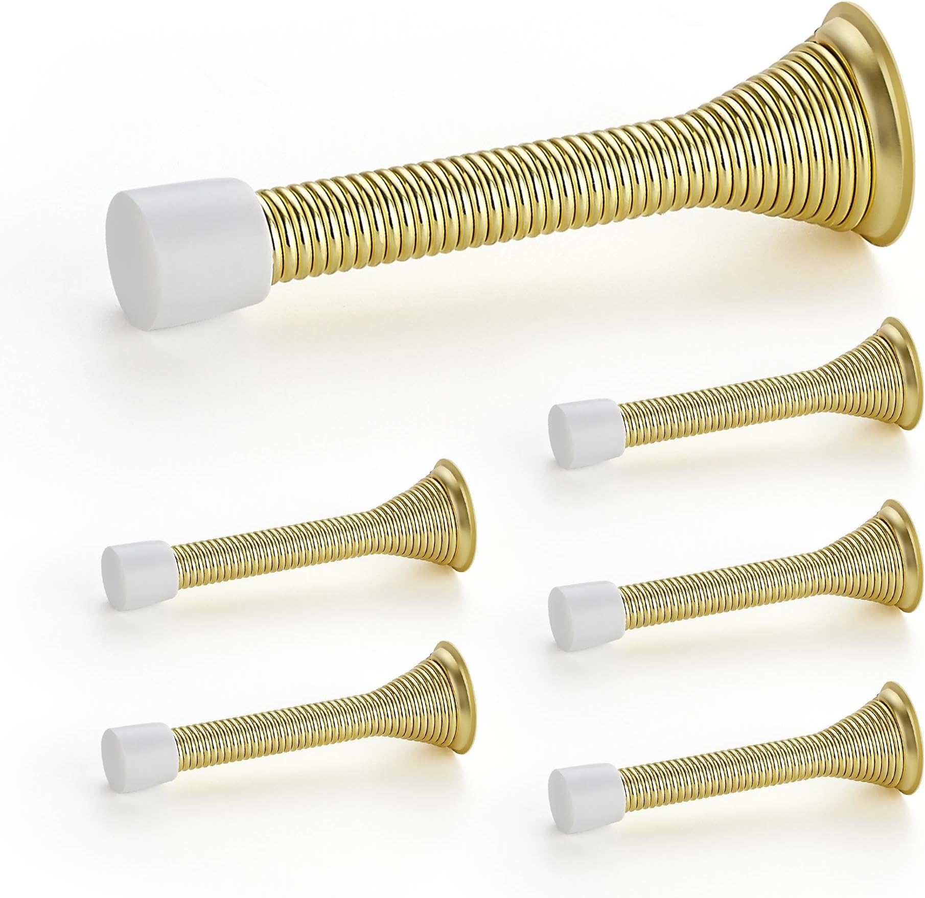 Amazon.com: Ravinte Door Stoppers, 6 Pack Gold Spring Door Stops with ...