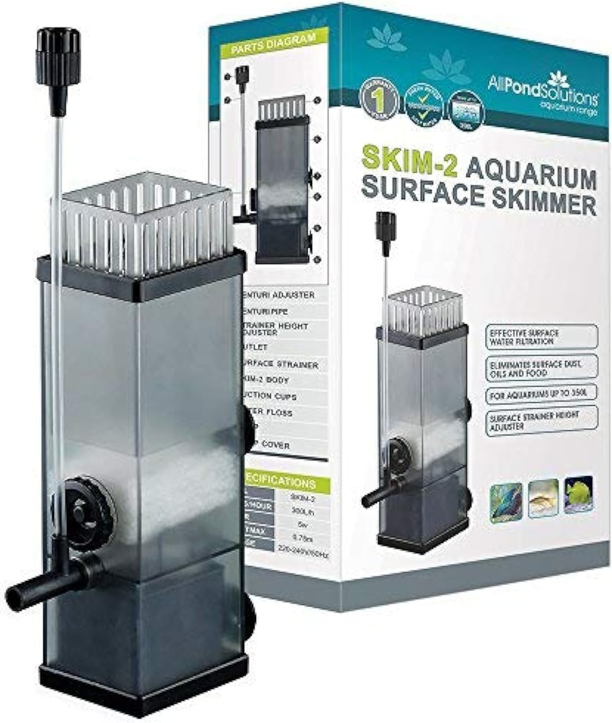 allpondsolutions Pond Skimmer Standing Adjustable Koi Fish Pond Water ...