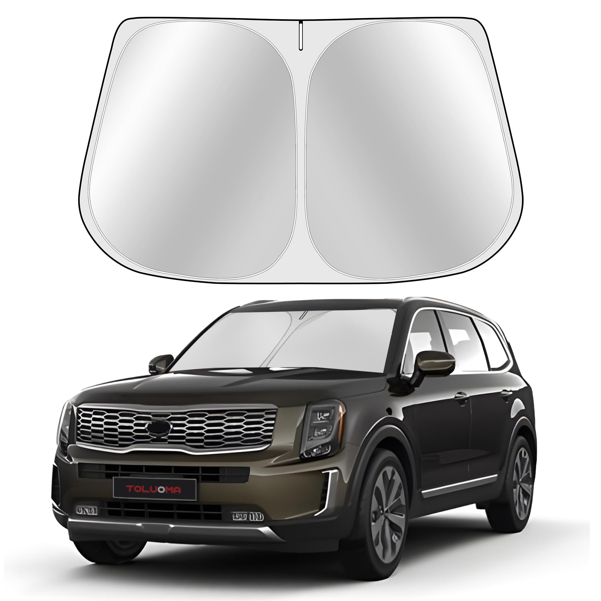Amazon.com: Toluoma Custom Fit Windshield Sun Shade for Kia Telluride ...