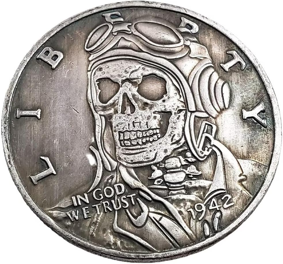 Amazon.com: 1942 USA Peace Goddess Liberty Punk Skull Retro HOBO Art ...