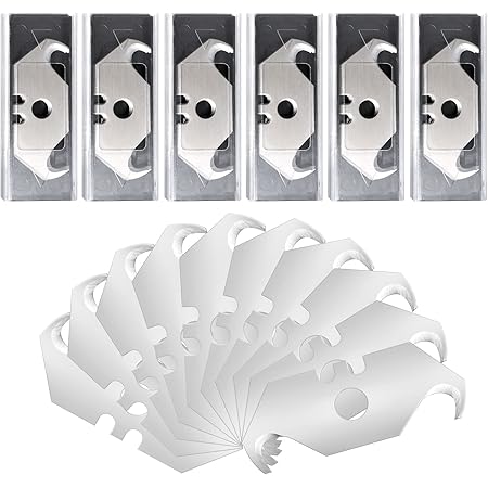 Amazon.com: Utility Hook Blades 60 Pack, High Carbon Steel Standard ...