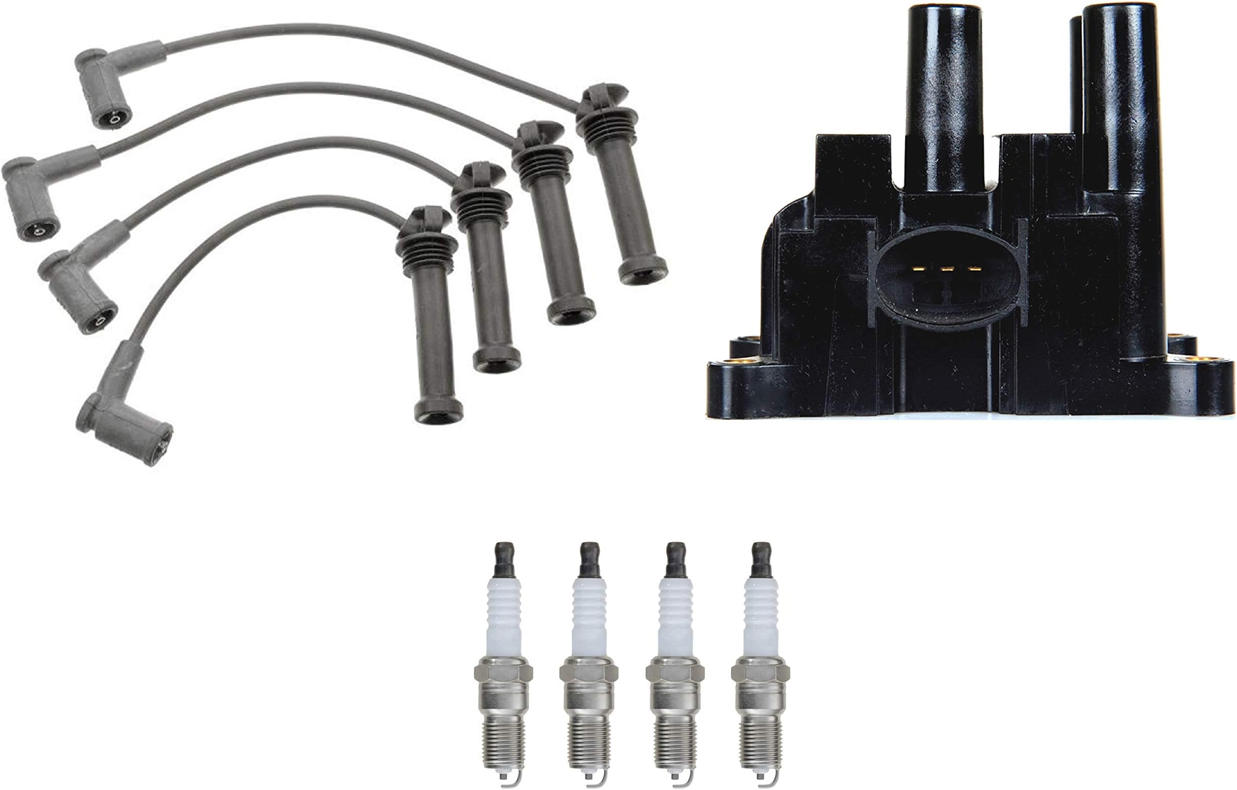 Amazon.com: ENA Set of 1 Ignition Coil Pack and 6 Spark Plugs with Wire ...