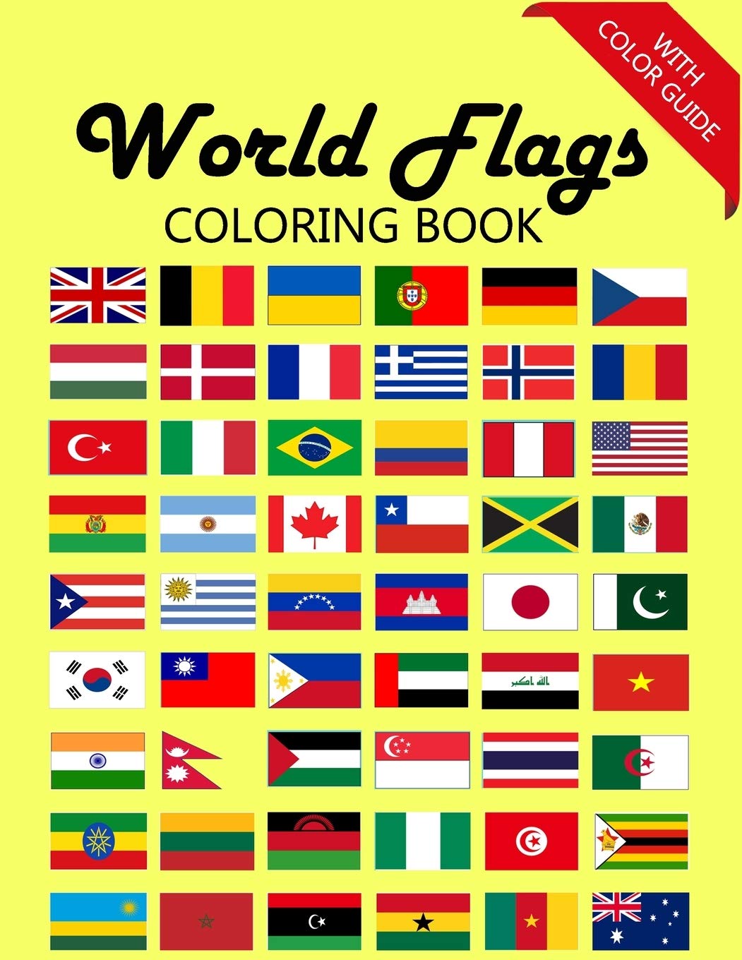 Amazon.com: World Flags Coloring Book: Awesome book for kids to learn ...