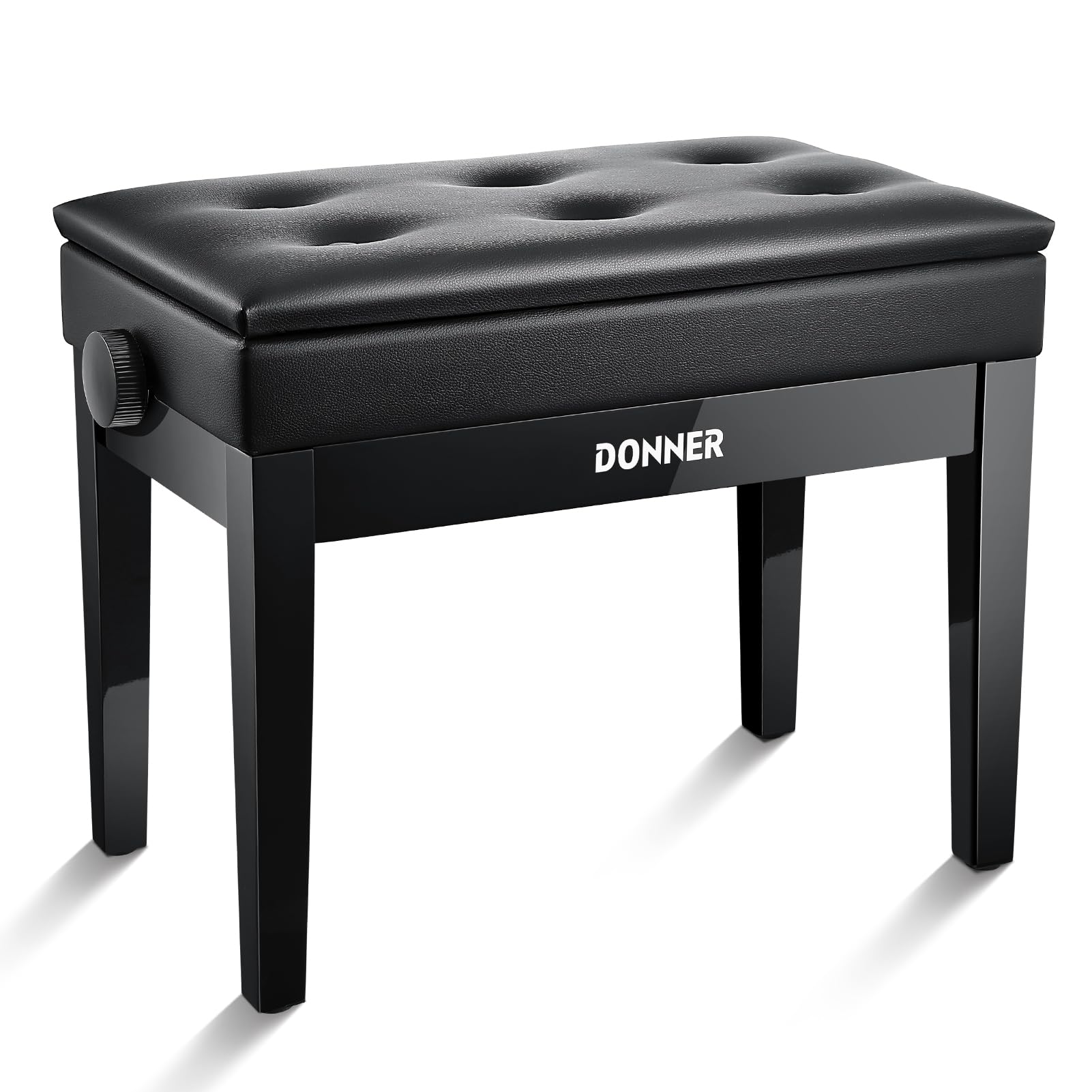Amazon.com: Donner Adjustable Piano Bench with Storage, Solid Wood ...