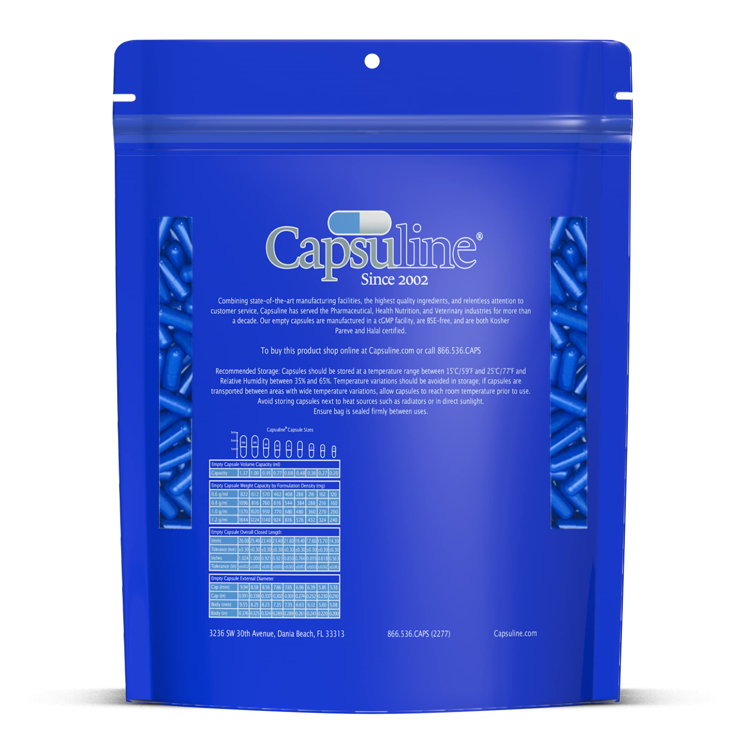 Snapklik.com : Colored Size 0 Empty Gelatin Capsules Blue/Blue 10000 ...