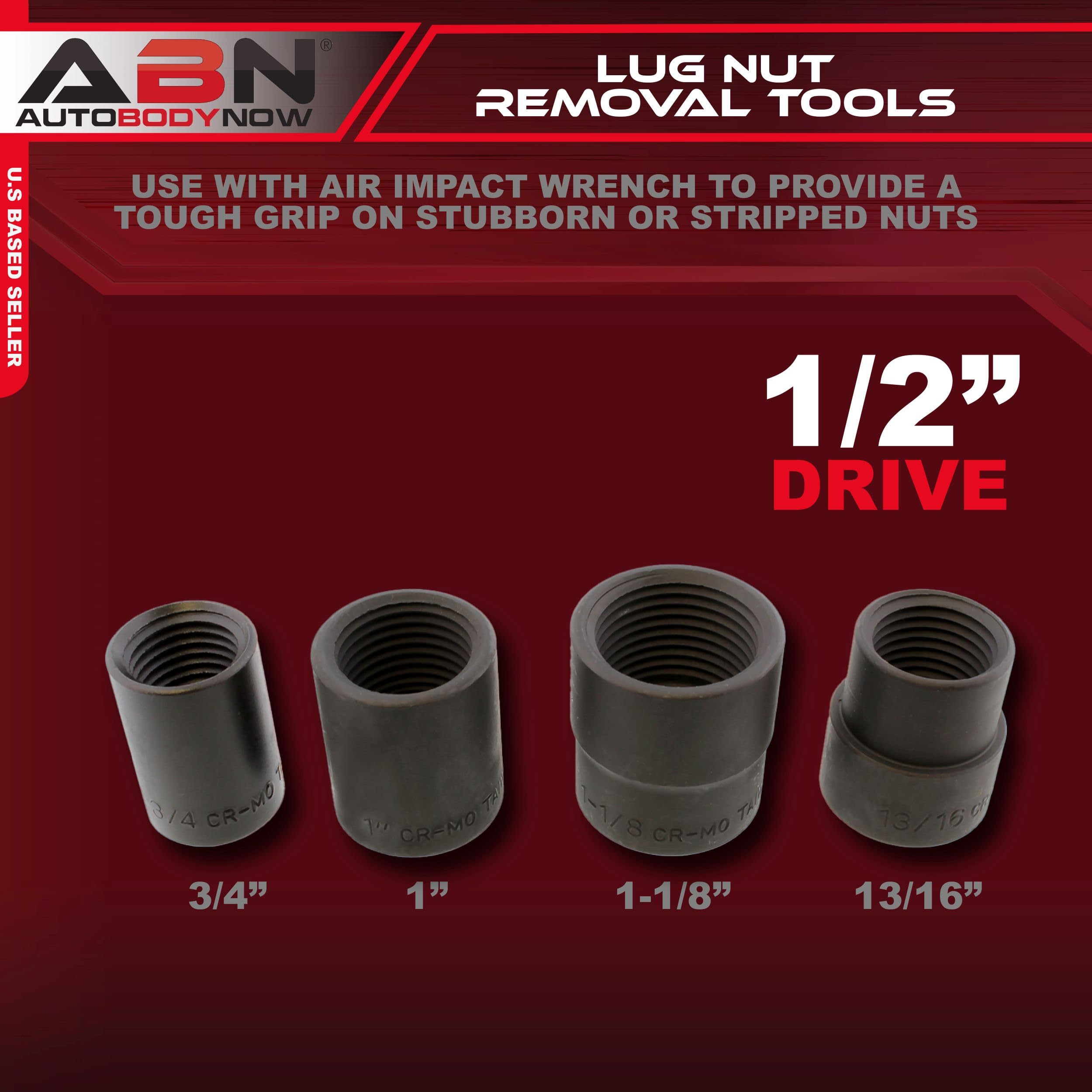 Snapklik.com : 1/2 Inch Drive Wheel Lock Removal Kit Lug Nut Remover ...