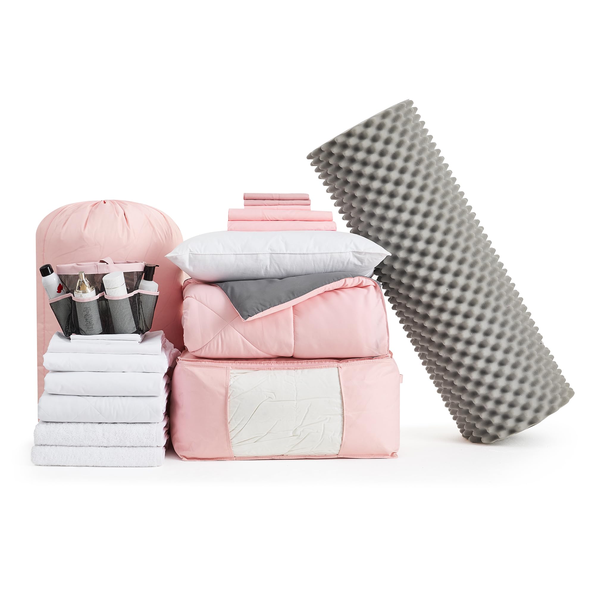 Amazon.com: College Dorm Bedding Pack - Twin XL Bed in a Bag - Rose ...
