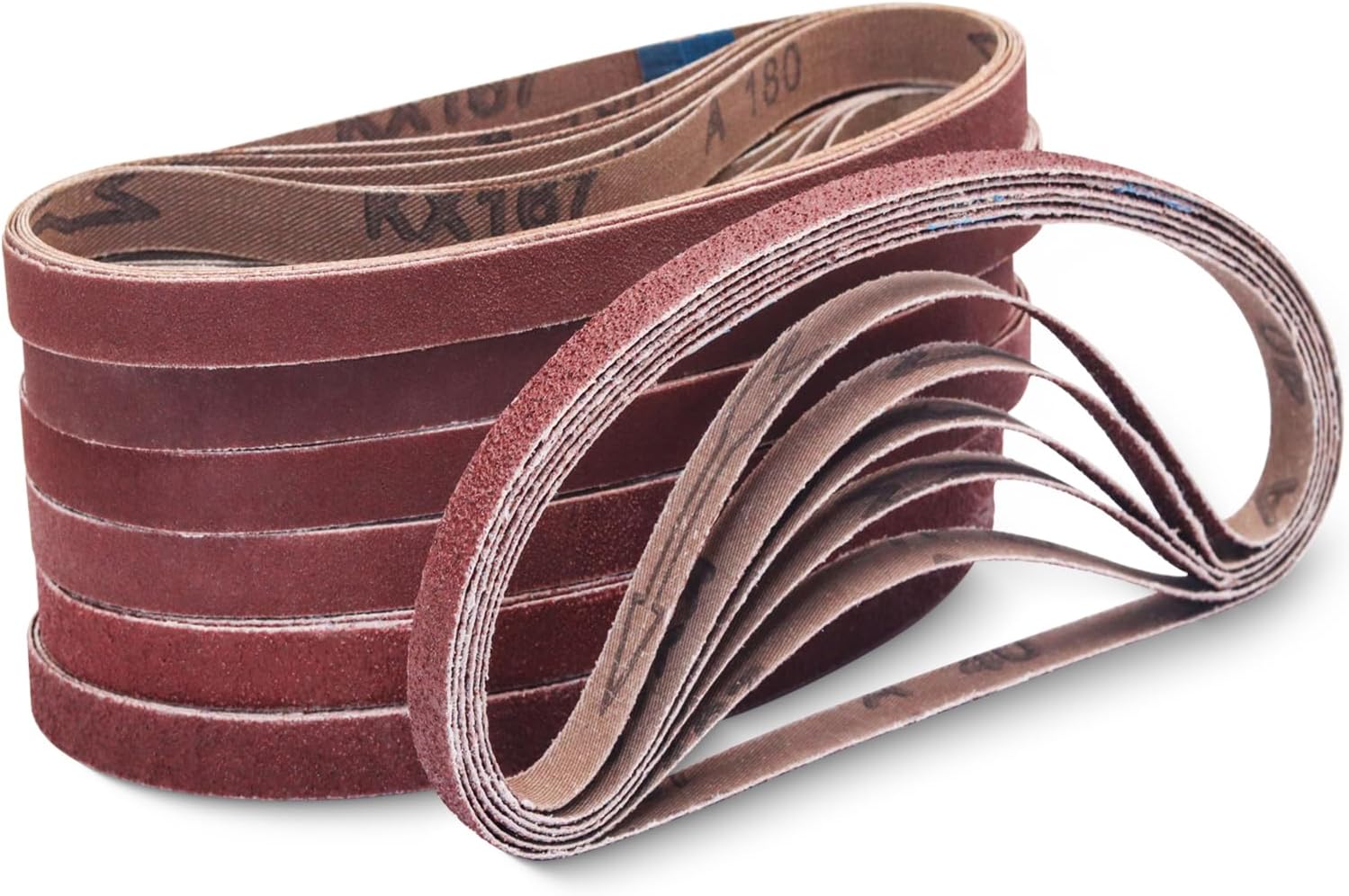 42 Pcs 3/8 x 13 Inch Sanding Belts,3/8x13 Sanding Belts Sandpaper for ...